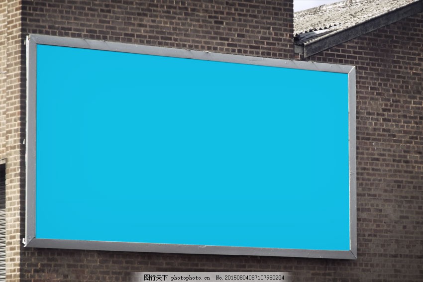 墙上的立体广告牌图片_其他_样机-图行天下素材网